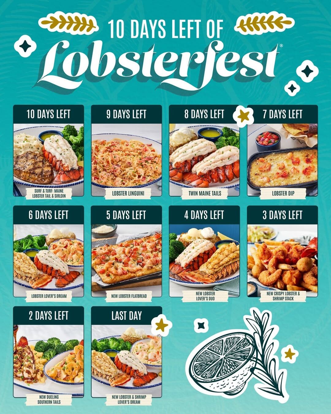 Red Lobster Menu and Prices, Specials, Senior Menu 2025